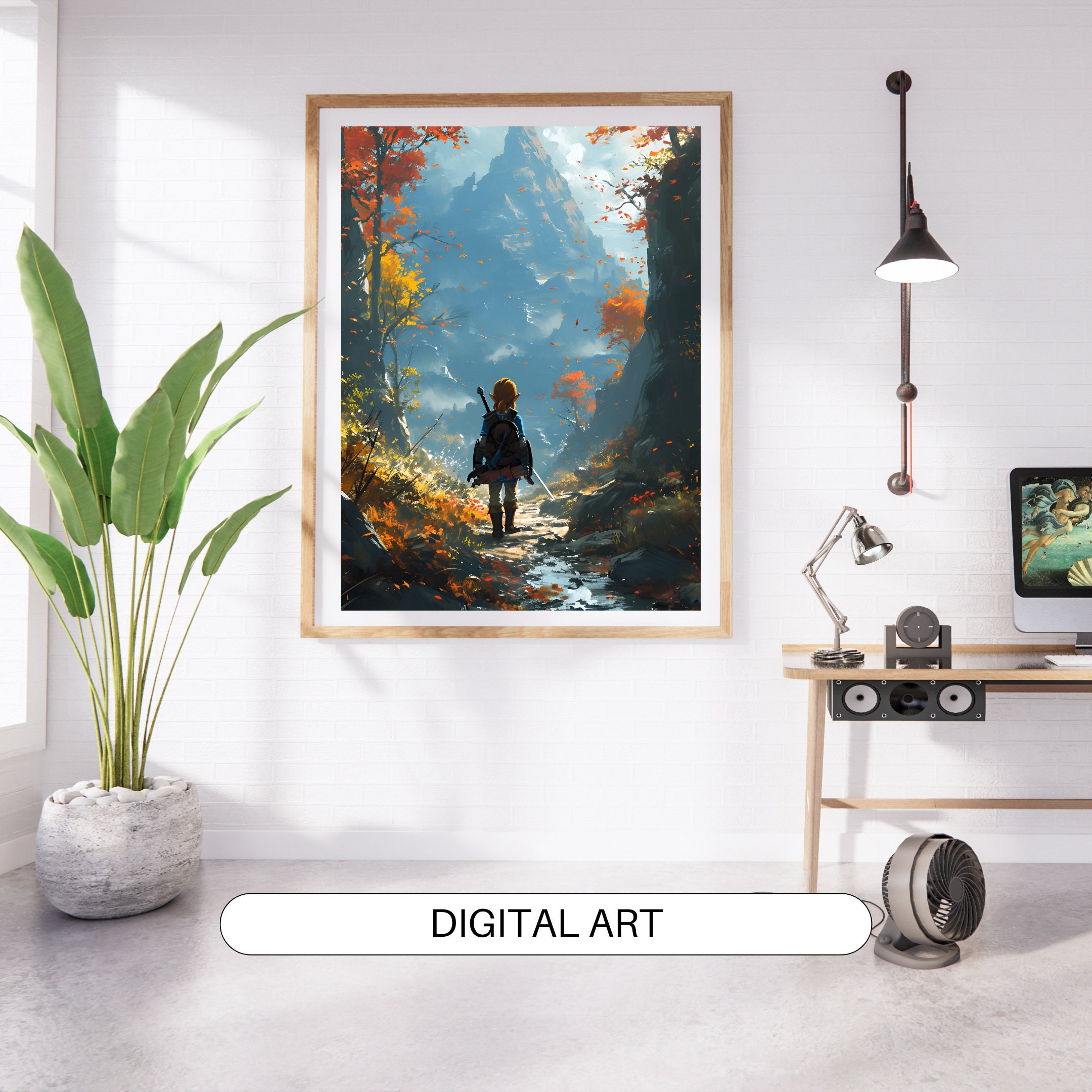 Link Digital Print ~ Zelda ~ Print~ Wall Decor~ High Resolution ...