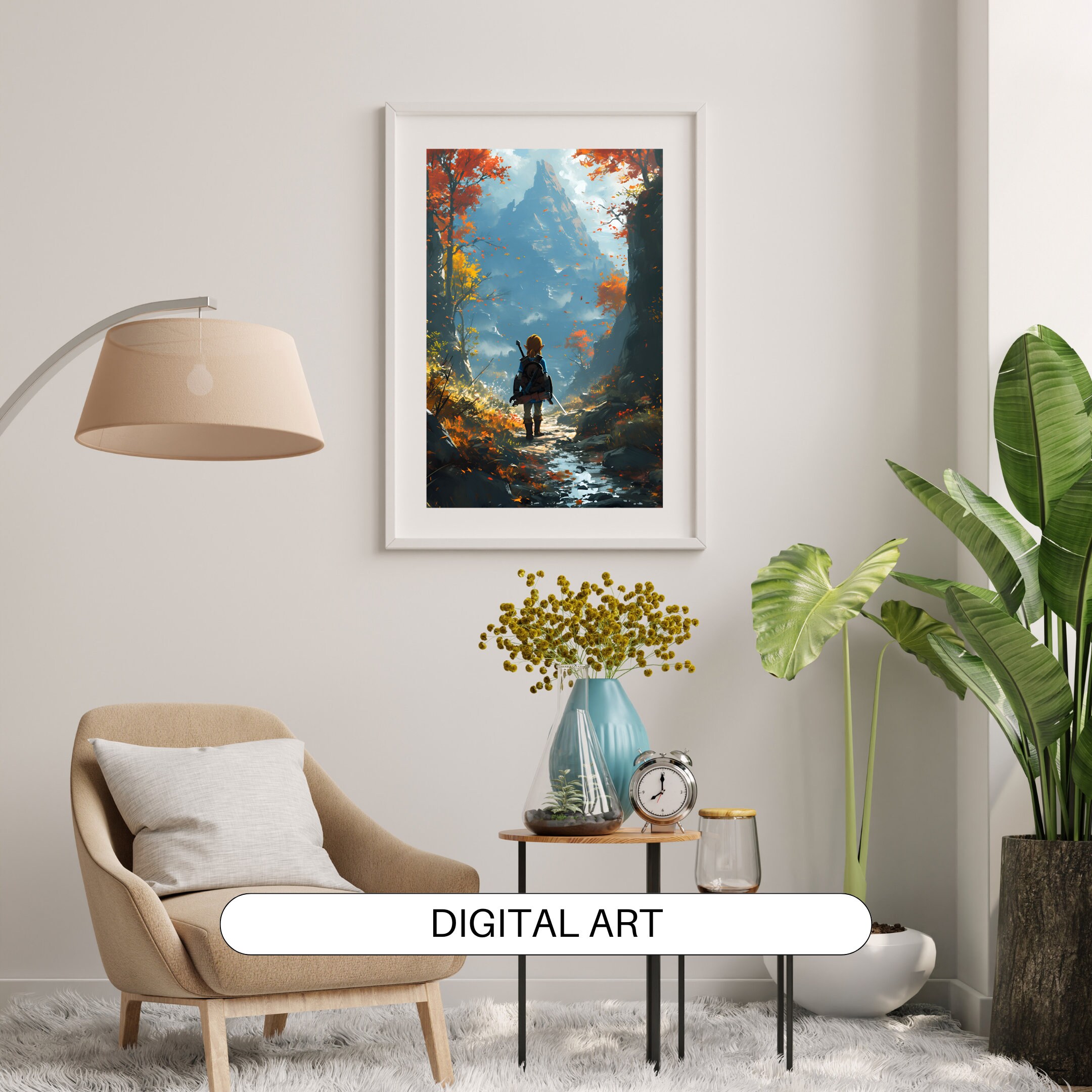 Link Digital Print ~ Zelda ~ Print~ Wall Decor~ High Resolution ...
