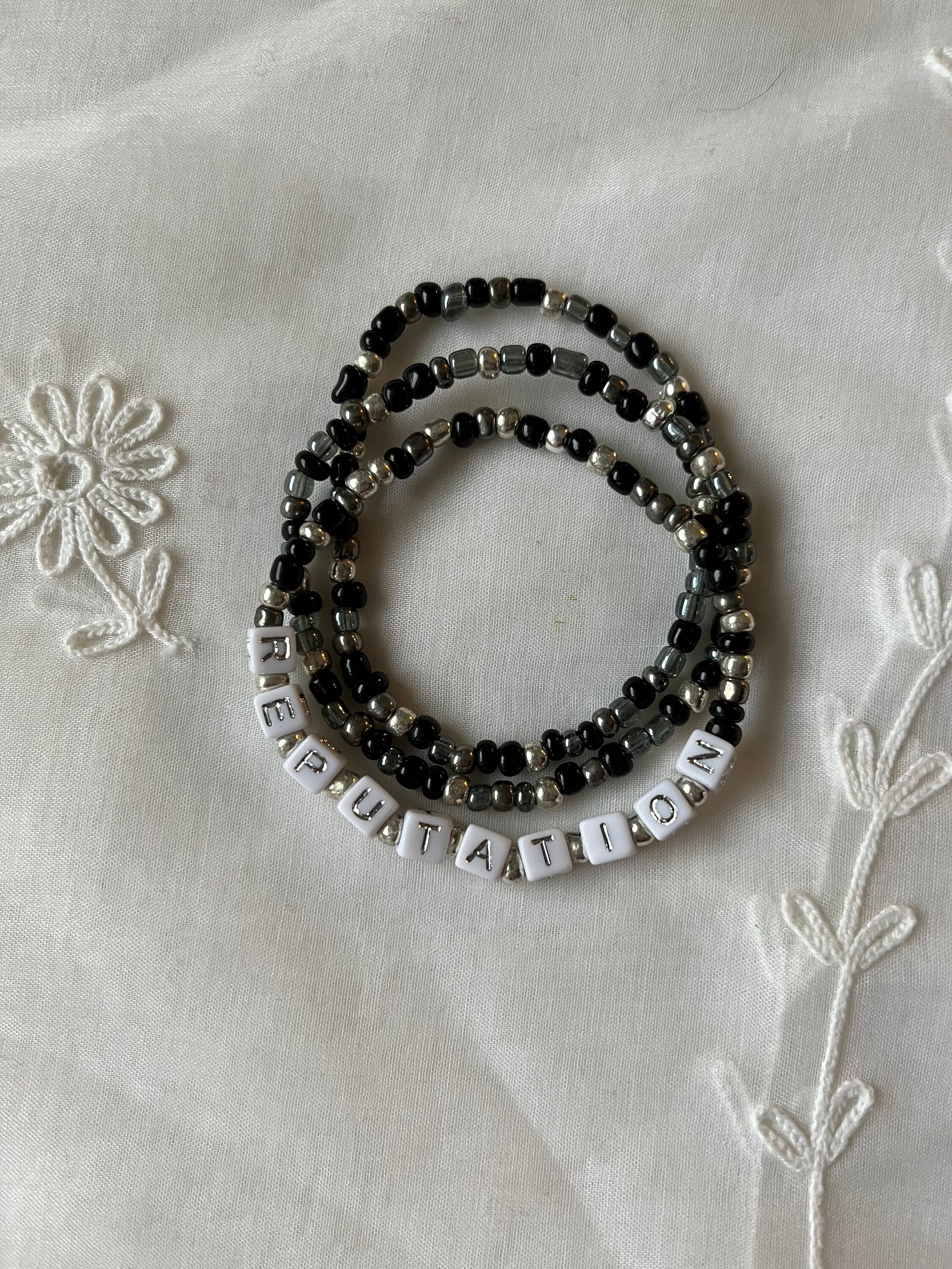 Taylor Swift Eras Tour Bracelet Set of 3 for Stacking - Reputation Era ...