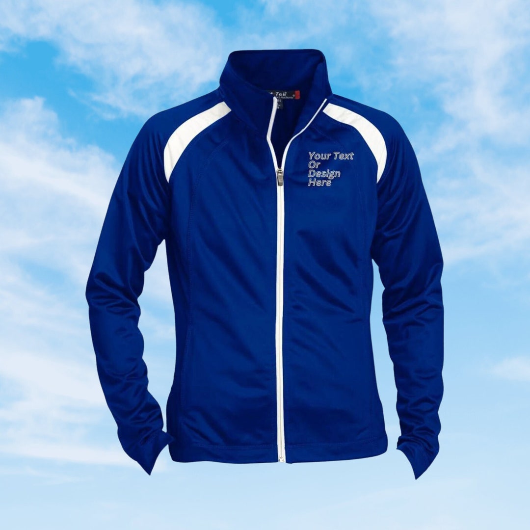 Womens Jacket, Custom Text Logo Jacket, Personalized Windbreaker ...
