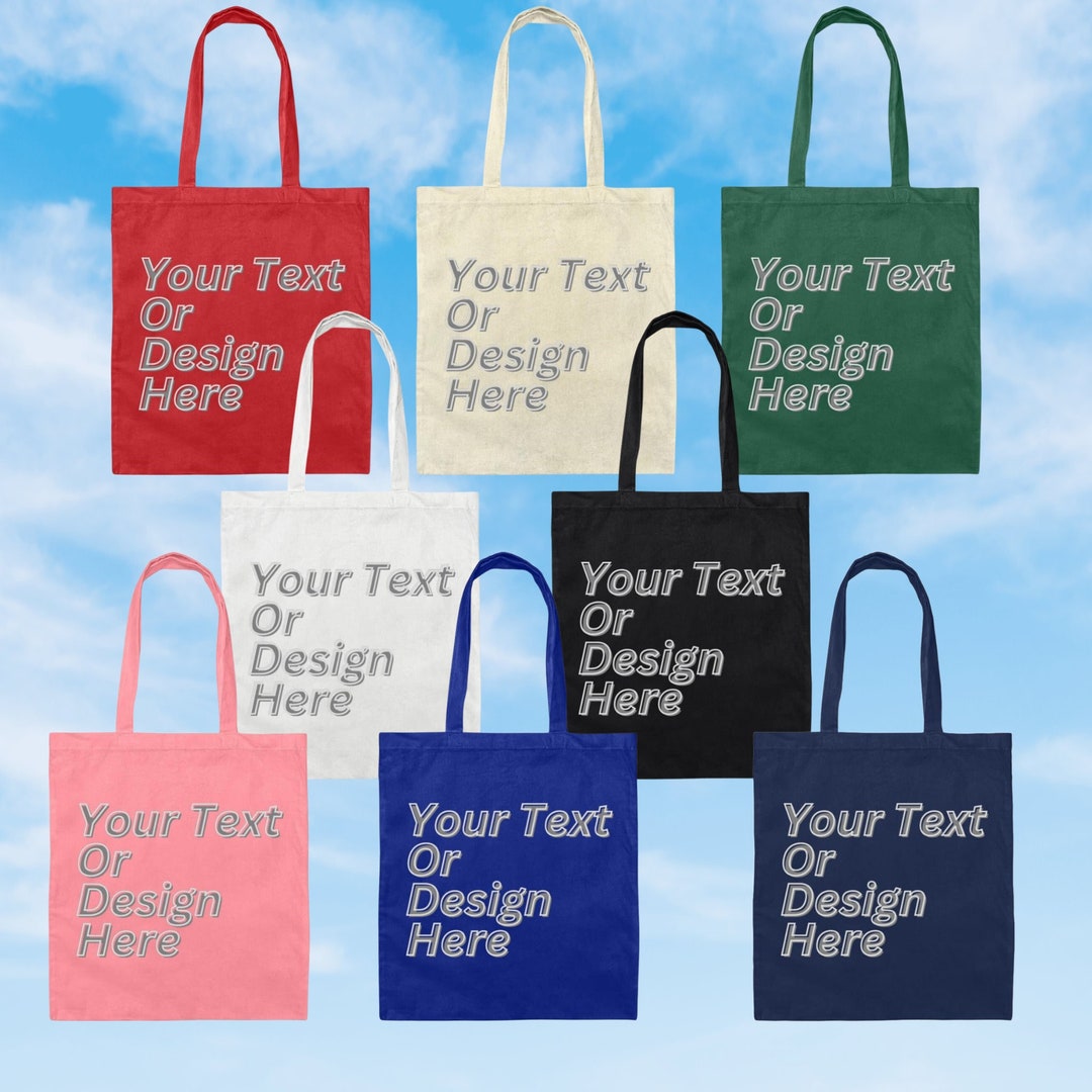 Custom Tote Bags Promotional Tote Bag Work Gift Bags - Etsy