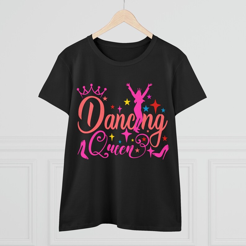 Dancing Queen T-shirt Dance Lover Ballroom Partywear Girls Women Gift ...
