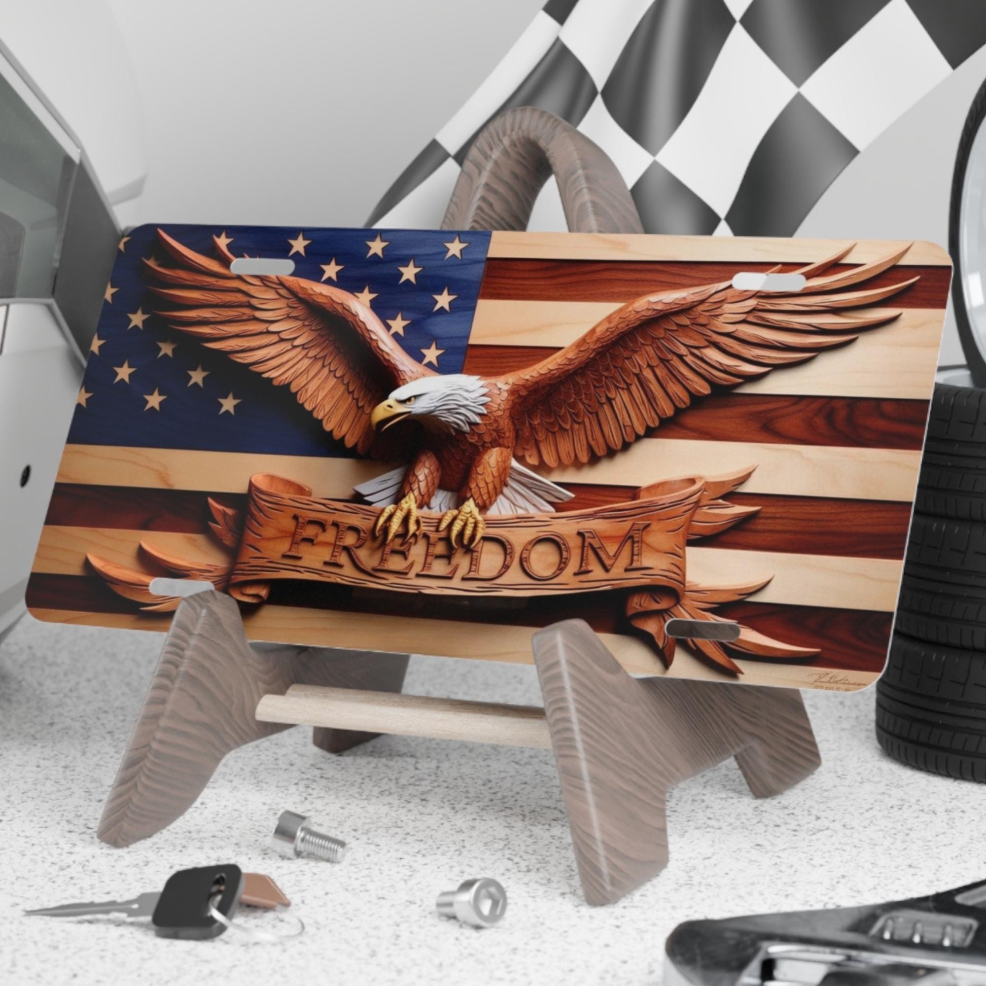 Patriotic License Plate Sublimation Design-digital Download, American ...
