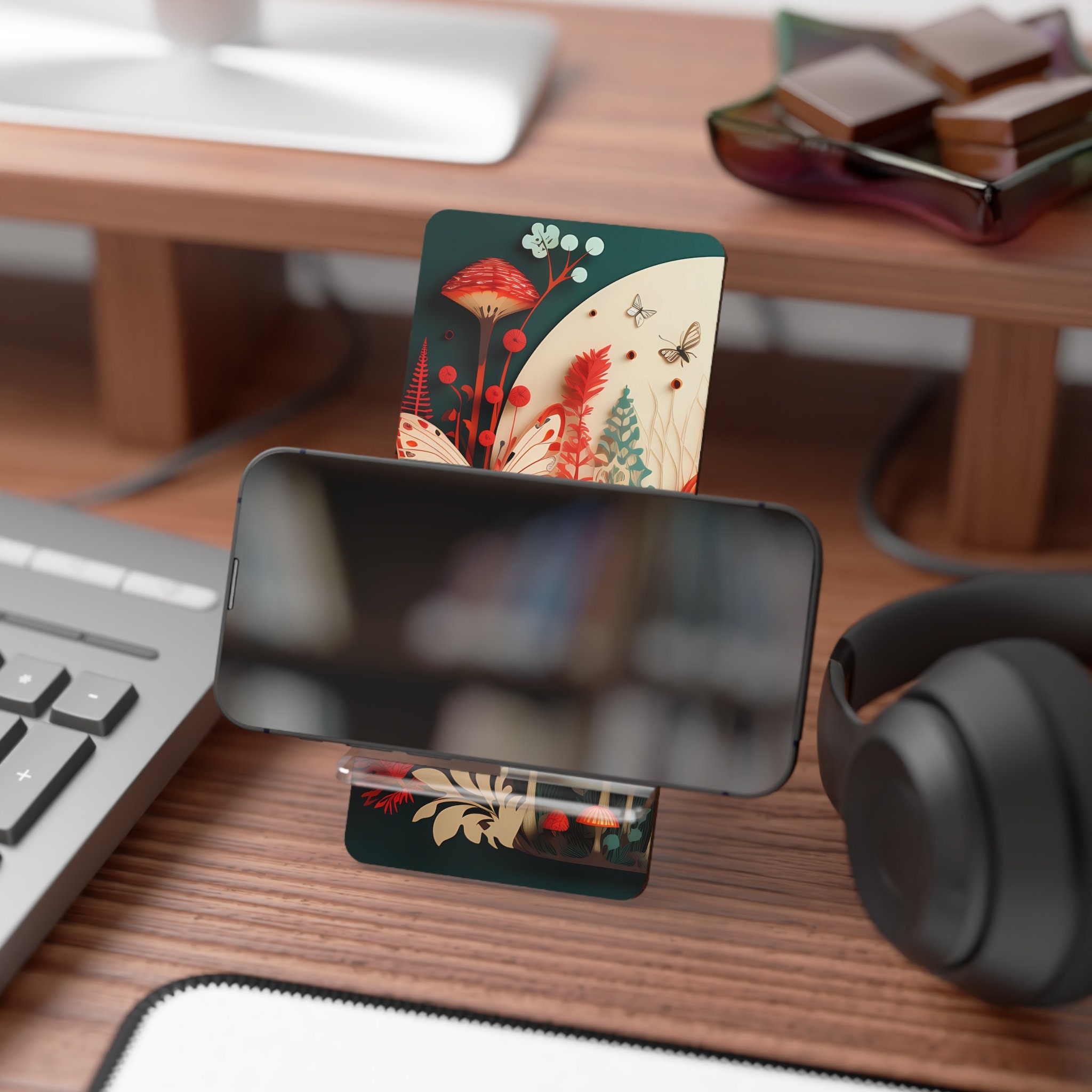 3D Paper Cut Design Cell Phone Stand, Desk Accessory, Office Decor ...