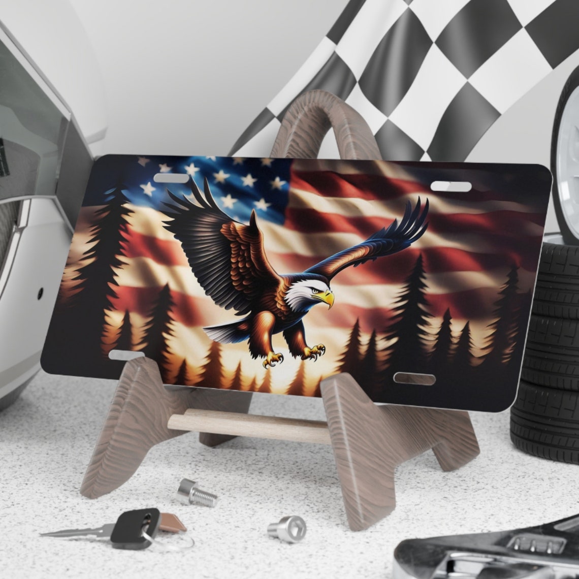 Patriotic License Plate Sublimation Design-digital Download, American ...