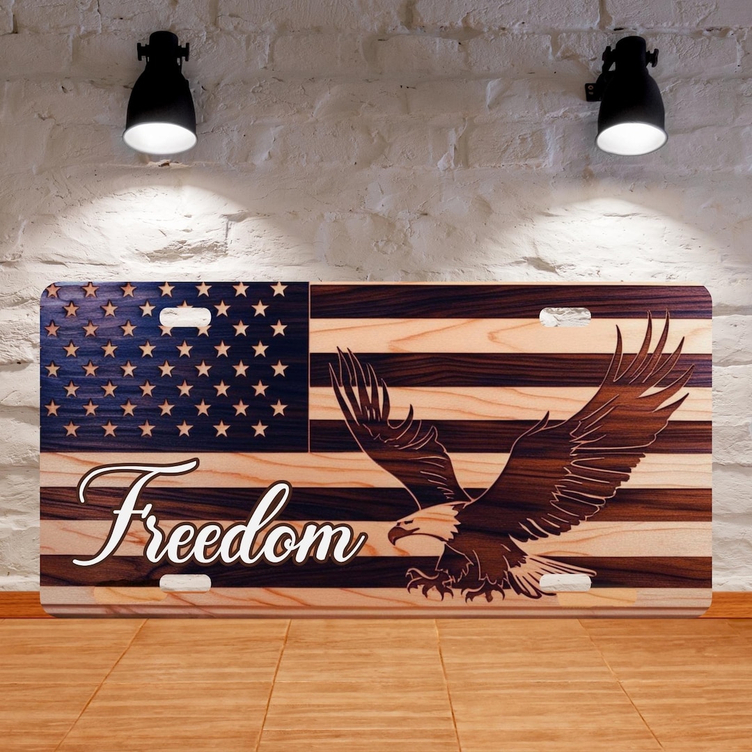 Patriotic License Plate Sublimation Design-digital Download, American ...