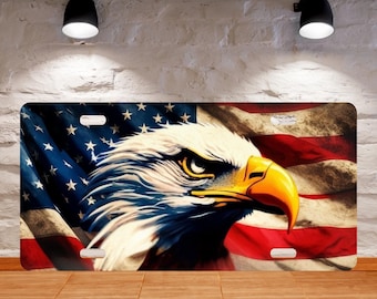 Patriotic License Plate Sublimation Design-digital Download, American ...