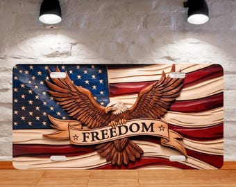 Patriotic License Plate Sublimation Design-digital Download, American ...