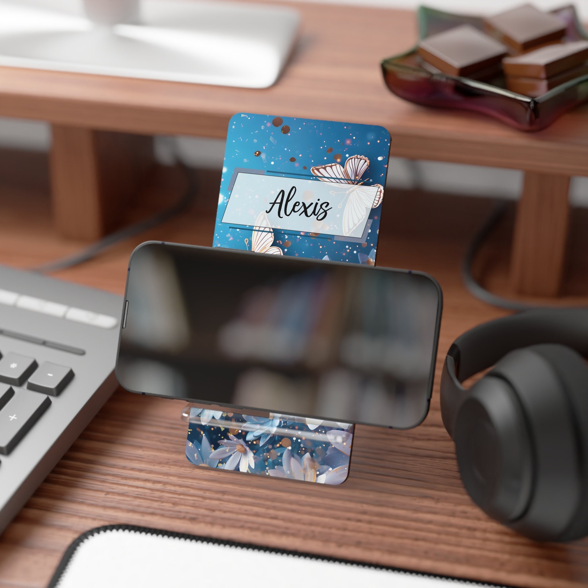 Personalized Cell Phone Stand, Desk Accessory, Office Decor, Phone ...