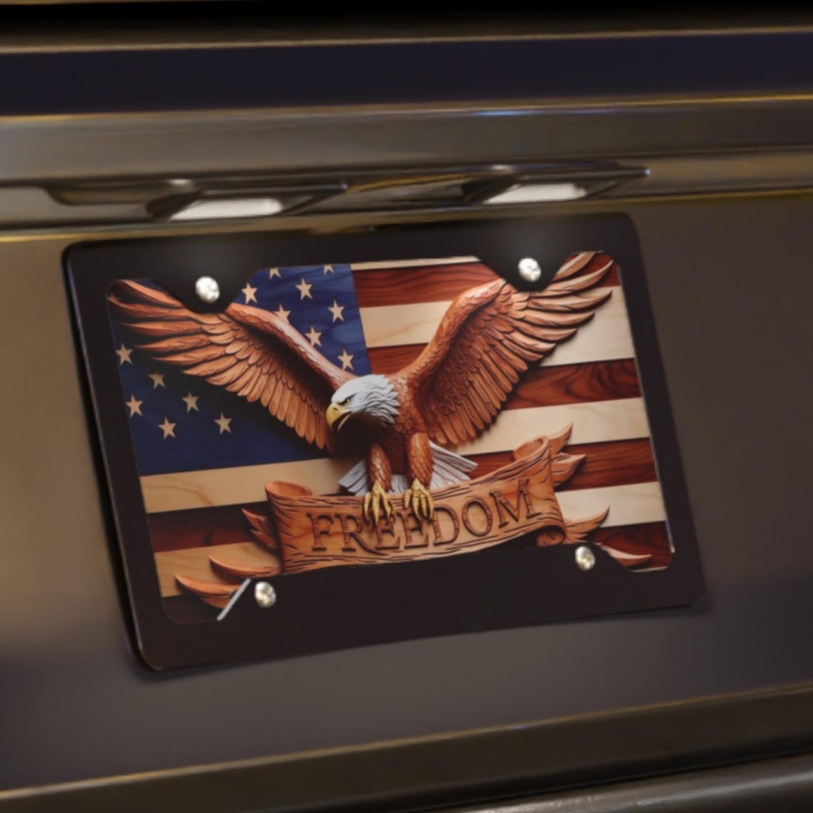 Patriotic License Plate Sublimation Design-digital Download, American ...