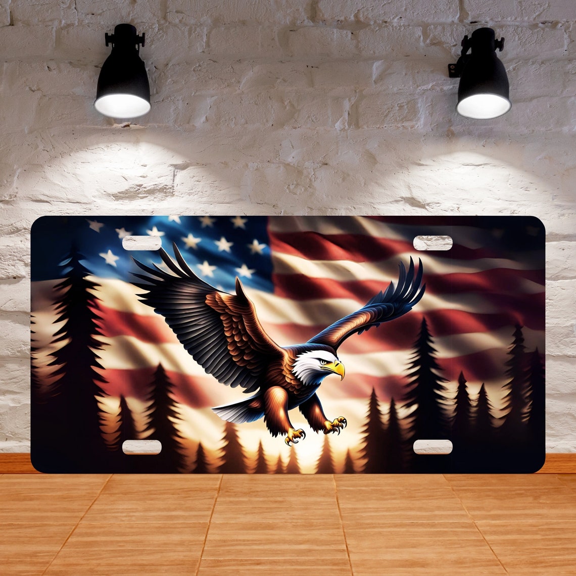 Patriotic License Plate Sublimation Design-digital Download, American ...
