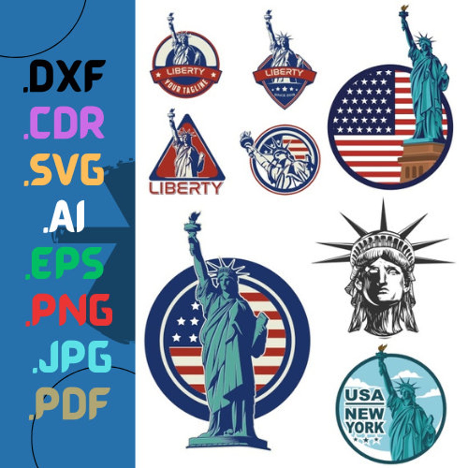 Statue of Liberty Freedom ,wall Art, New York Decor, Living Room Decor ...