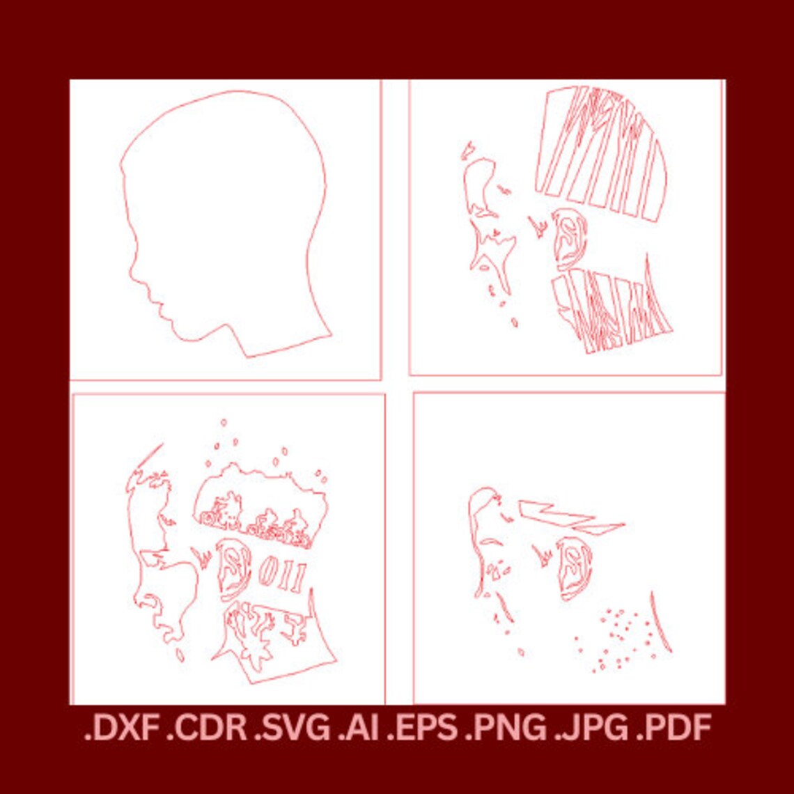 The Stranger Things TV Movie 2 [A4, 9x9 Inch] - Paper Cutting Light Box ...