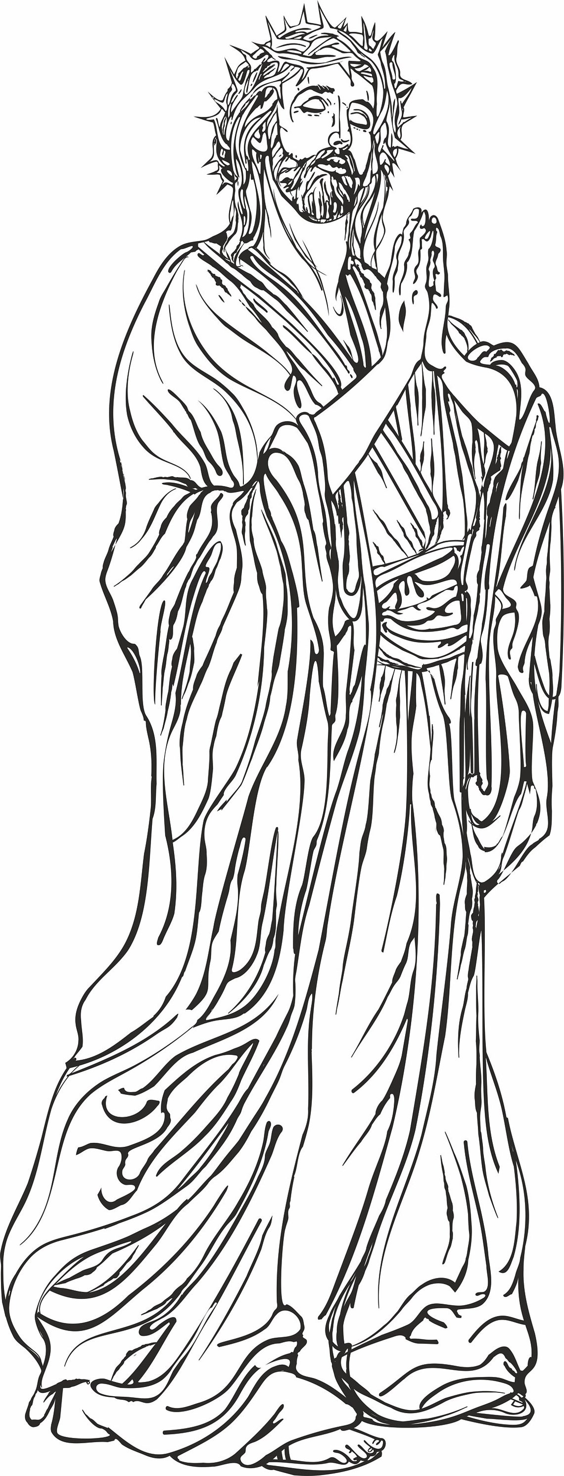 Jesus Christ Laser Cut File Vector File for Laser Cutting. Wall Art ...