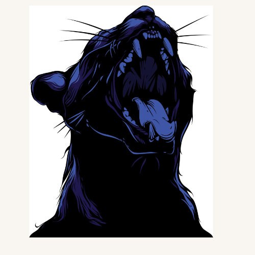 Screaming Cat Print CDR File - Etsy