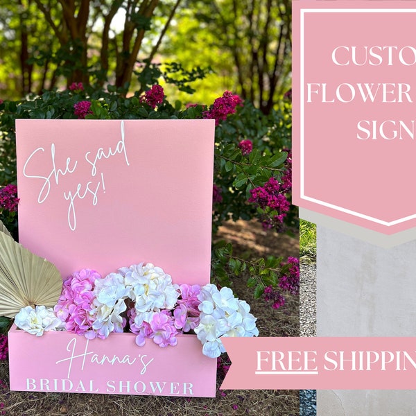 Flower Box Sign - Etsy