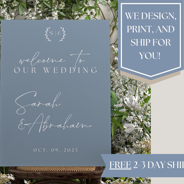 Light Blue Wedding Signs - Etsy