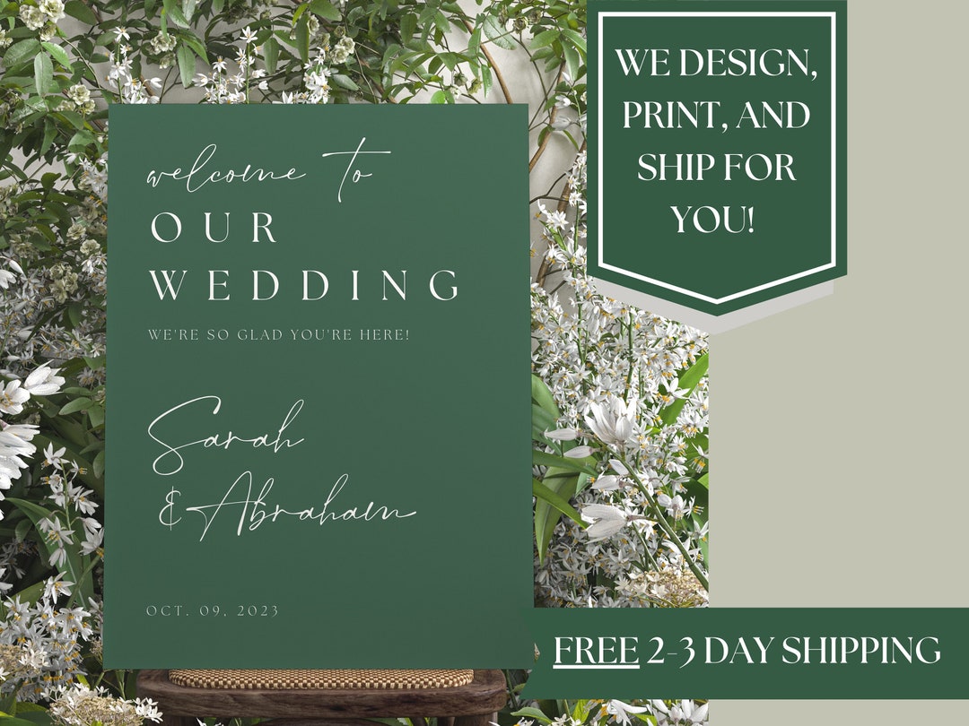 Custom Wedding Sign Custom Sign for Wedding Wedding Decor - Etsy