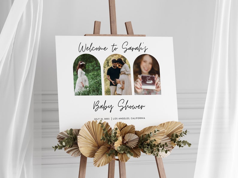 Custom Baby Shower Sign - Sign for Baby Shower- Baby Shower - Baby ...