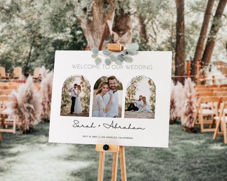 Personalized Wedding Welcome Sign Wedding Sign Board - Etsy