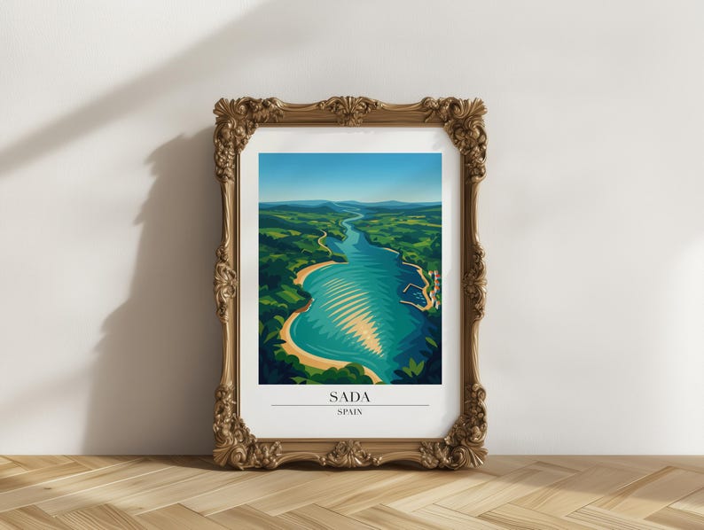 Sada Print : Modern Travel Poster Style Sada Poster - Etsy