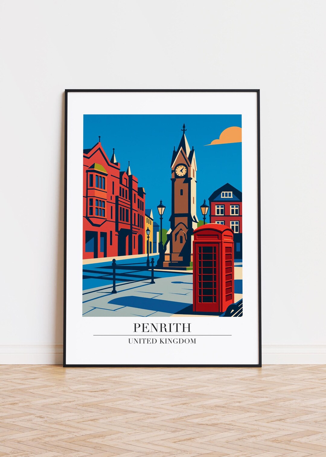 Penrith Print : Modern Travel Poster Style Penrith Poster - Etsy