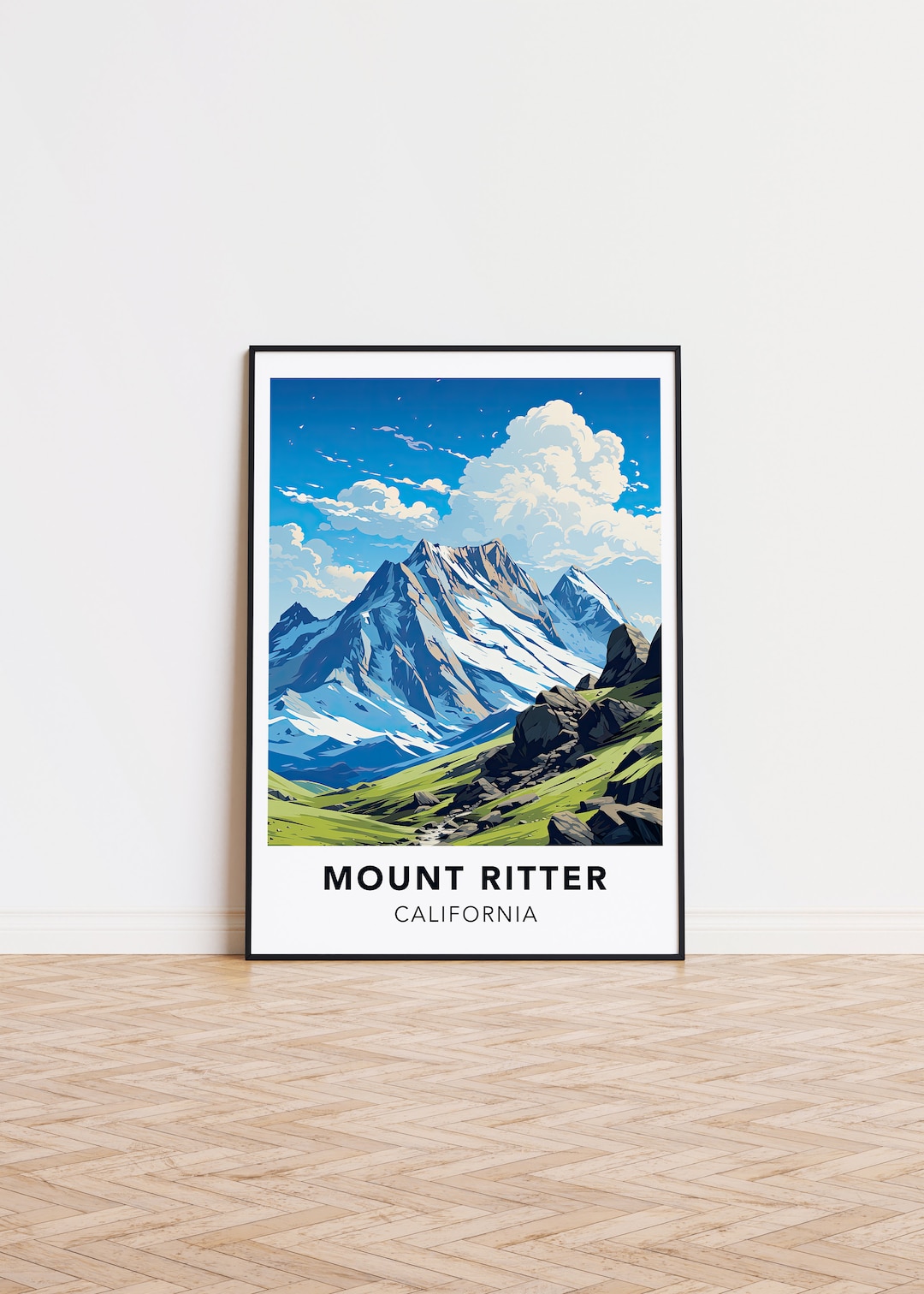 Mount Ritter Poster California Print Mount Ritter Travel Print Wall Art ...