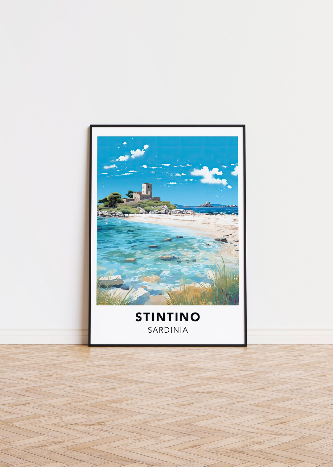 Stintino Poster Sardinia Print Stintino Travel Print Wall Art, Sardinia ...