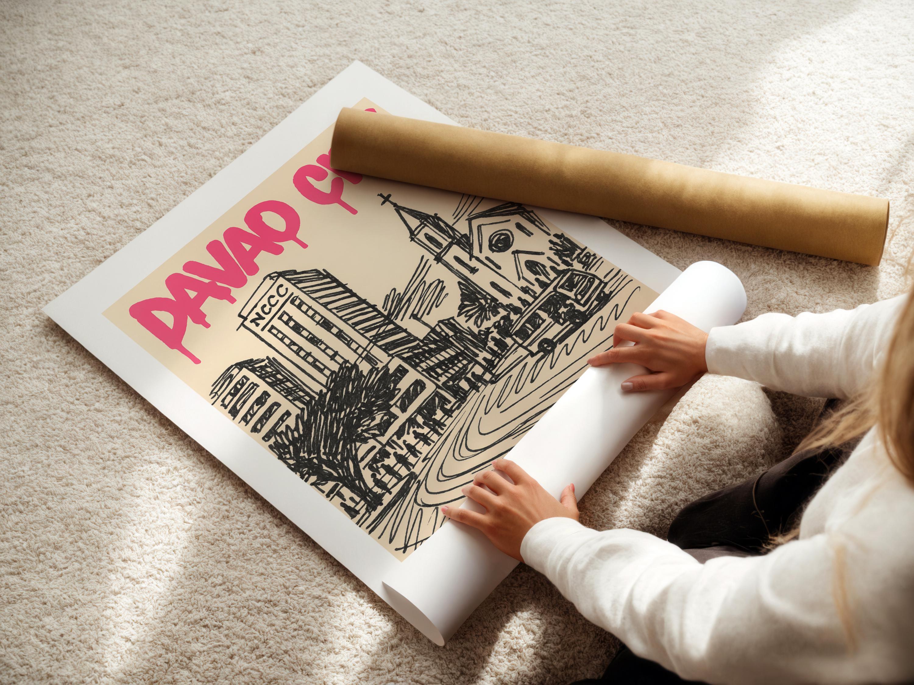 Davao City Print : Modern Grafiti Style Davao City Poster - Etsy