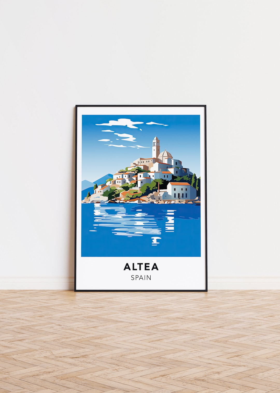 Altea Poster Spain Print Altea Travel Print Wall Art, Spain Travel ...