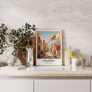 Colombia Poster Cartagena Print Colombia Travel Print Wall Art ...
