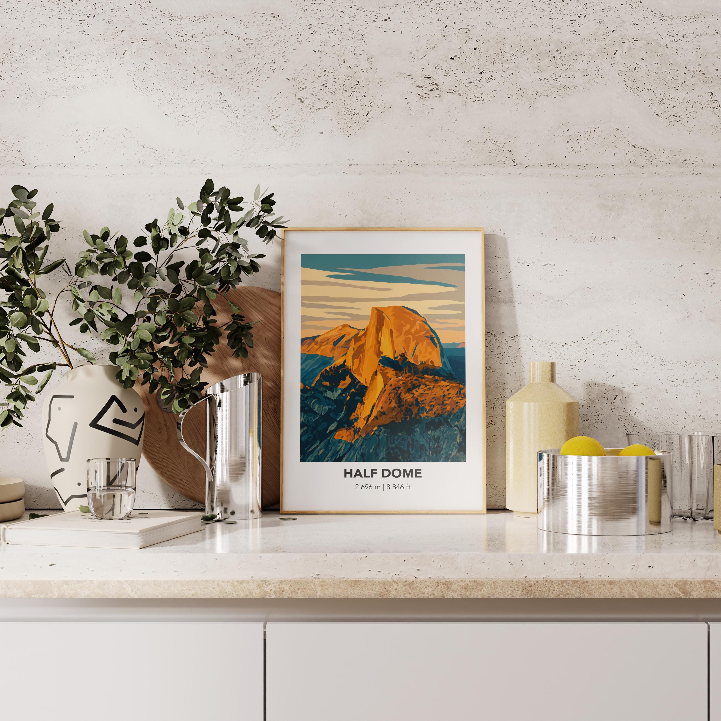 Half Dome Poster: Yosemite National Park Art Print - Etsy