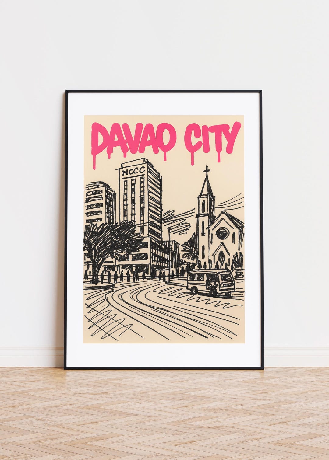 Davao City Print : Modern Grafiti Style Davao City Poster - Etsy