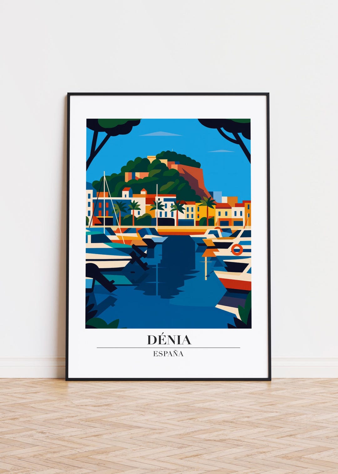 Dénia Spain Poster: Modern City Art Print - Etsy