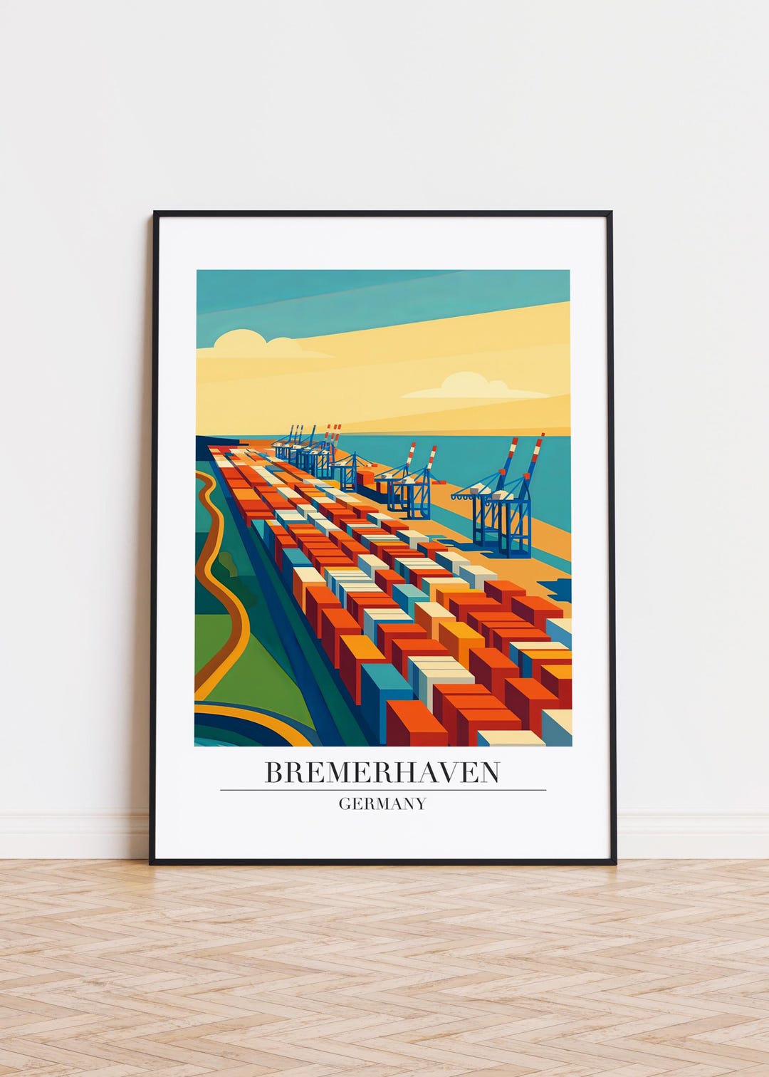 Bremerhaven Germany Poster: City Illustration Art Print - Etsy