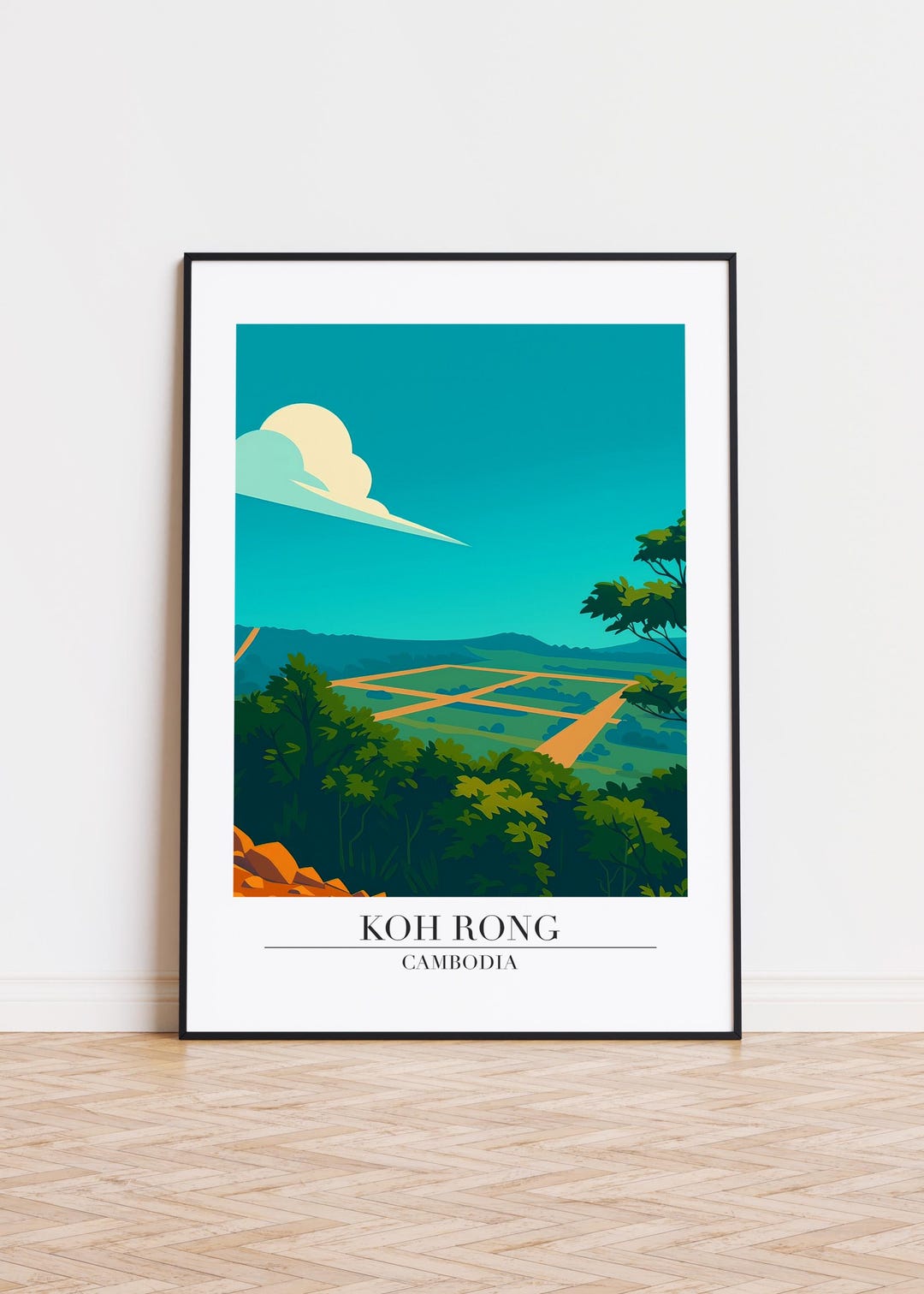 Koh Rong Cambodia Poster: Travel Art Print - Etsy