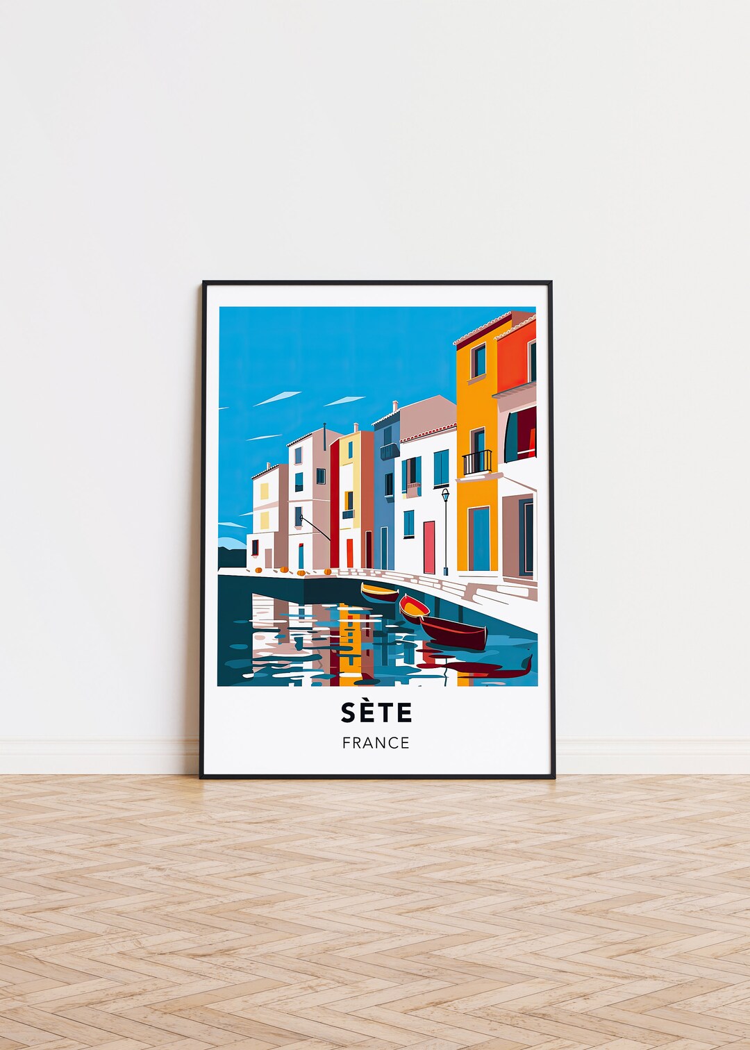 Poster imprimé Sète Conçu en Allemagne, imprimé dans 32 pays pour une ...
