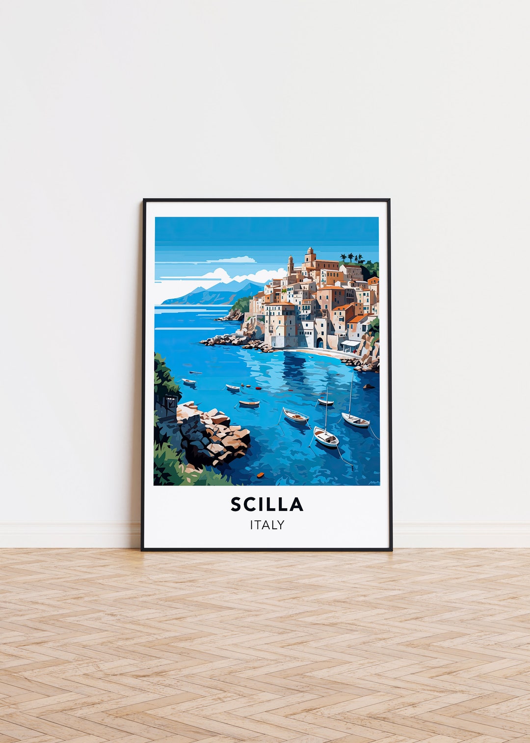 Scilla Poster Italy Print Scilla Travel Print Wall Art, Italy Travel ...