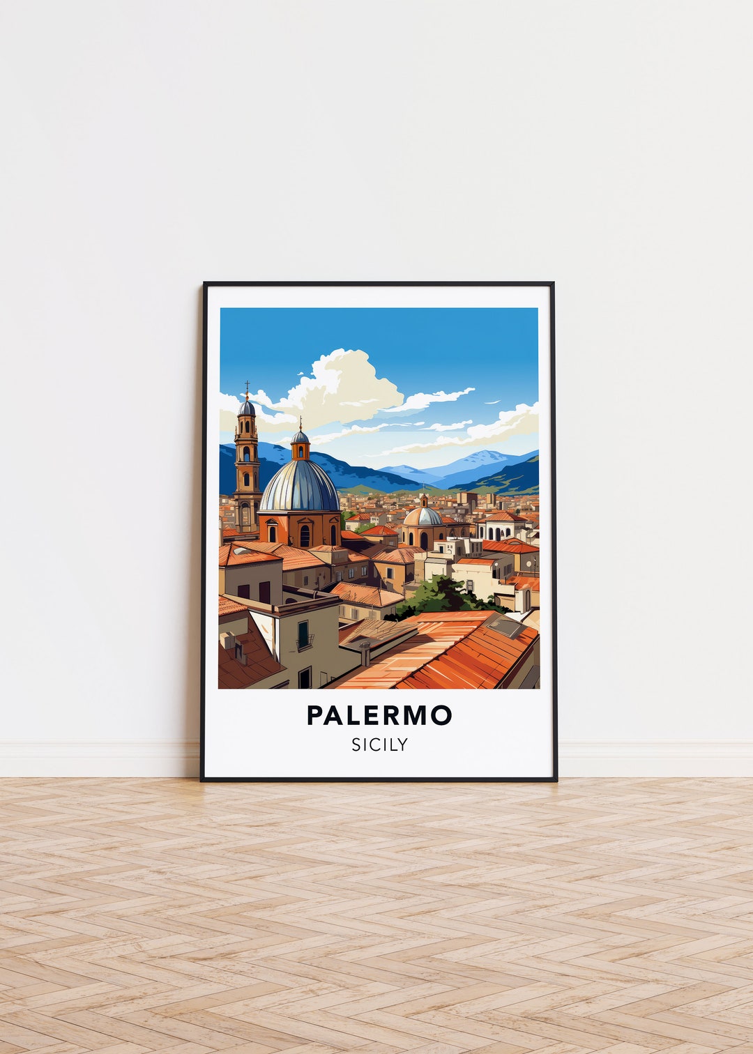 Palermo Poster Sicily Print Palermo Travel Print Wall Art, Sicily ...