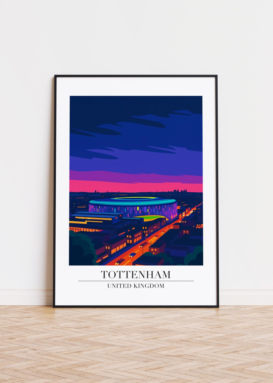 Tottenham Print : Modern Travel Poster Style Tottenham Poster - Etsy