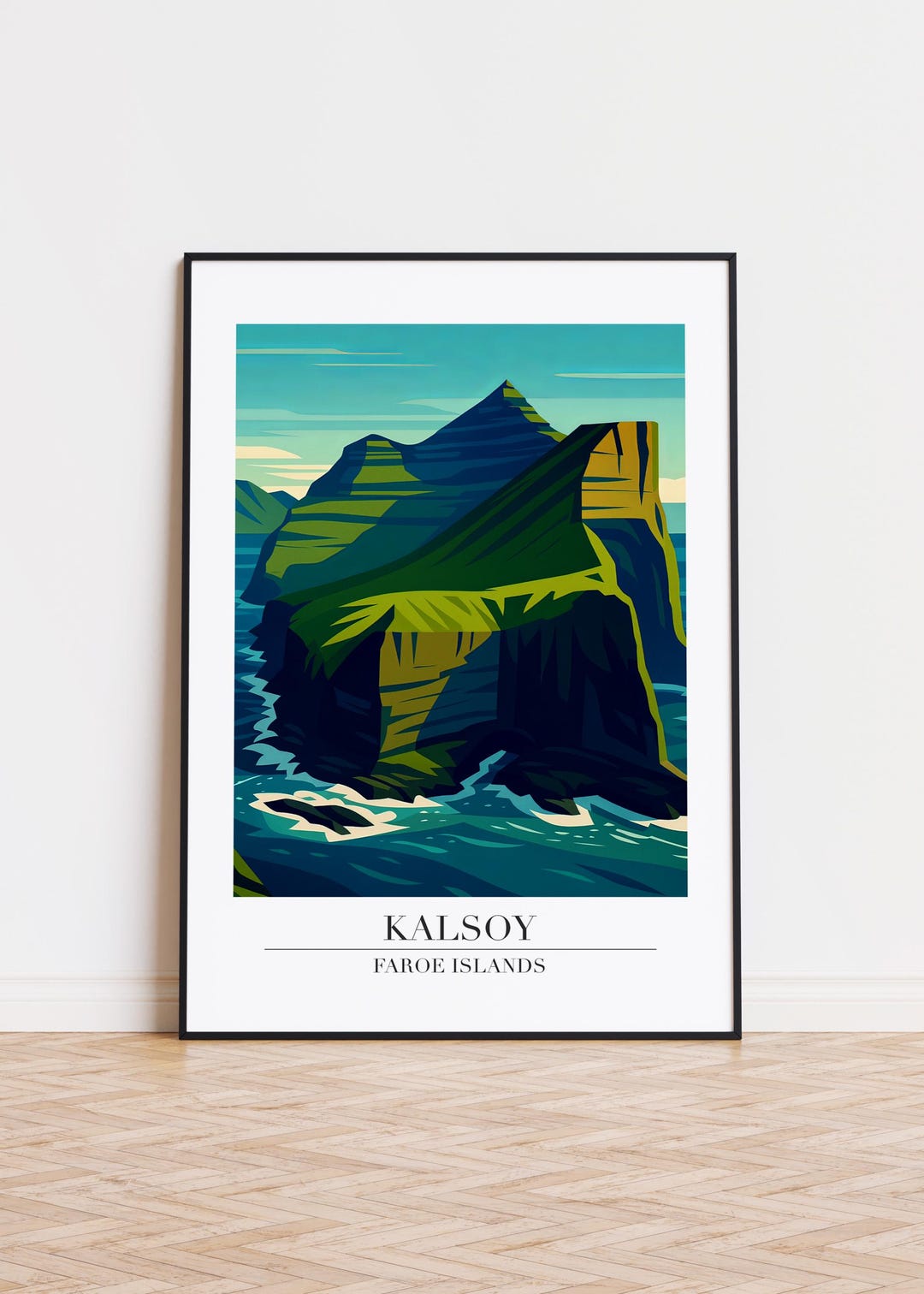 Kalsoy Faroe Islands Poster: Modern Scandinavian Art Print - Etsy