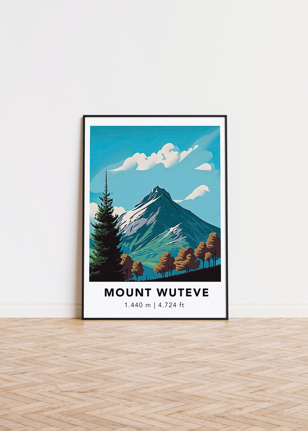 Mount Wuteve Poster Designed in Deutschland, gedruckt in 32 Ländern ...