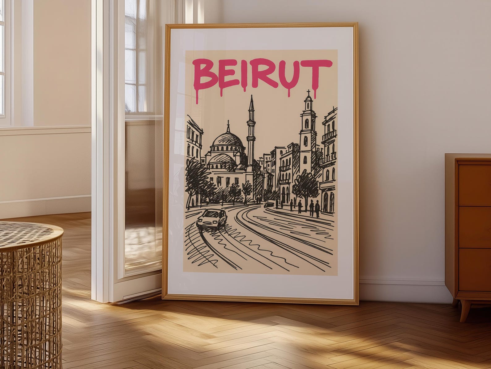 Beirut Print : Modern Graffiti Style Beirut Poster - Etsy