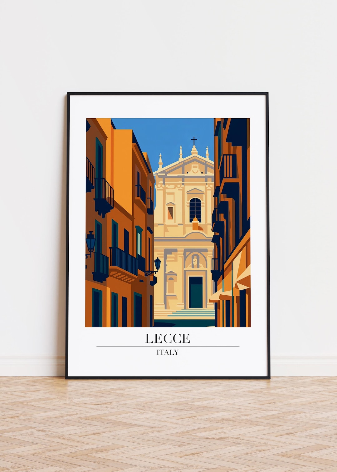 Lecce Italy Poster: Modern City Skyline Art Print - Etsy