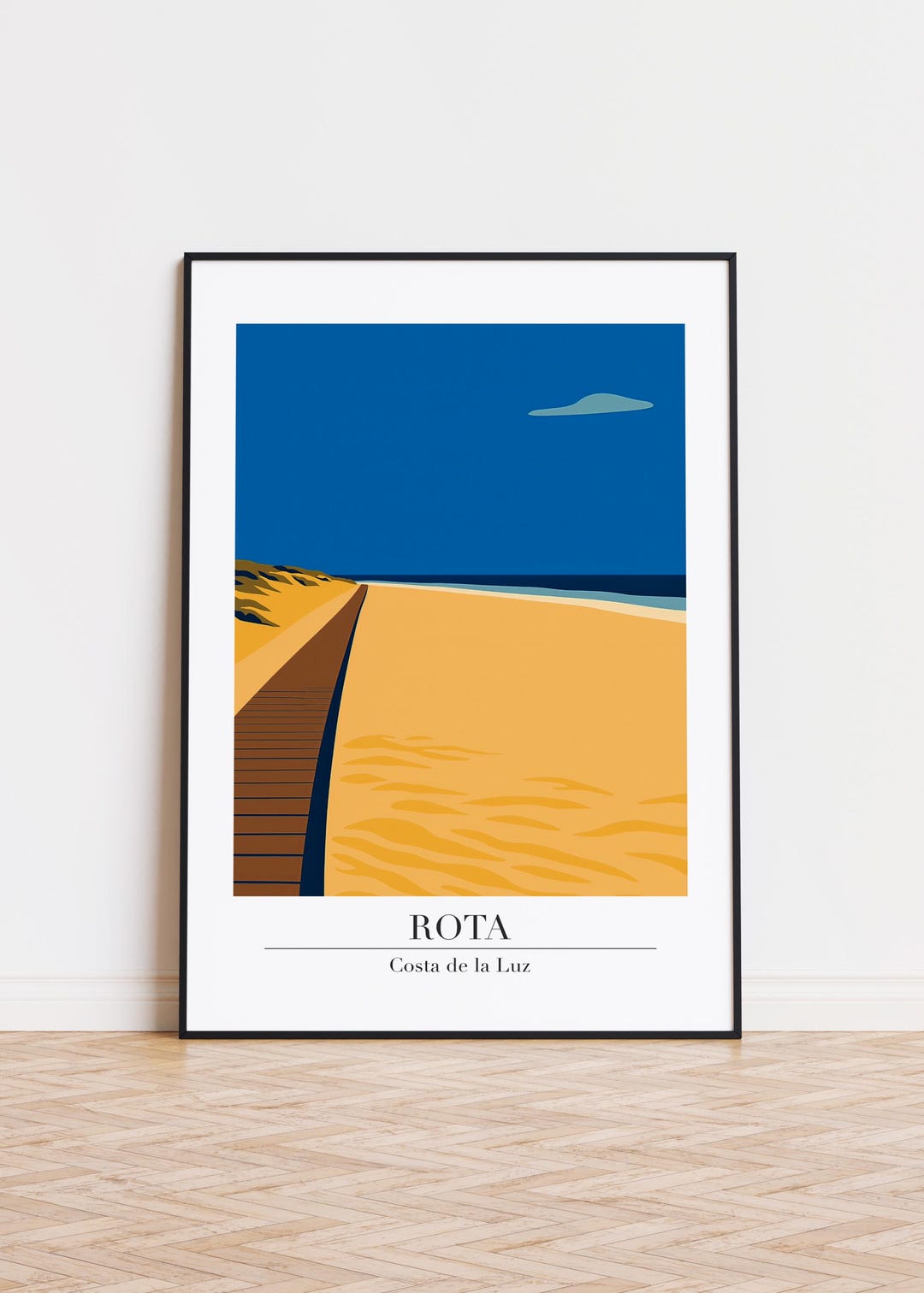 Rota Spain Poster: Costa De La Luz Illustration Art - Etsy