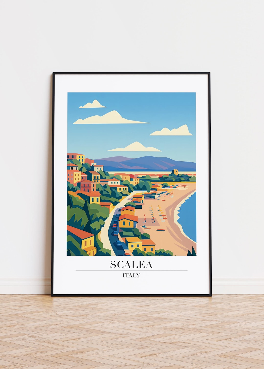 Scalea Italy Poster: City Skyline Art Print - Etsy