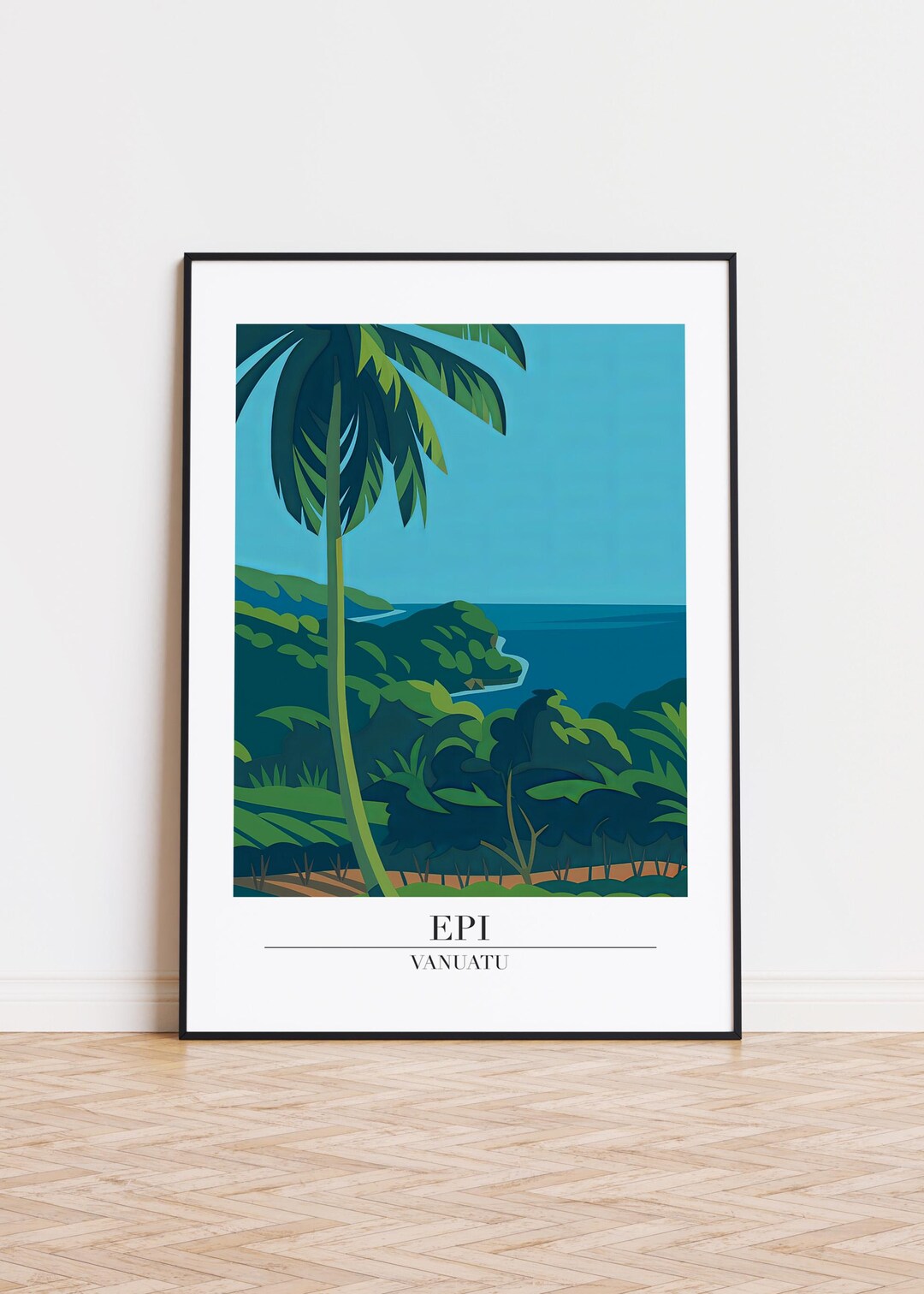 Epi Travel Poster: Vanuatu Illustration Art Print - Etsy