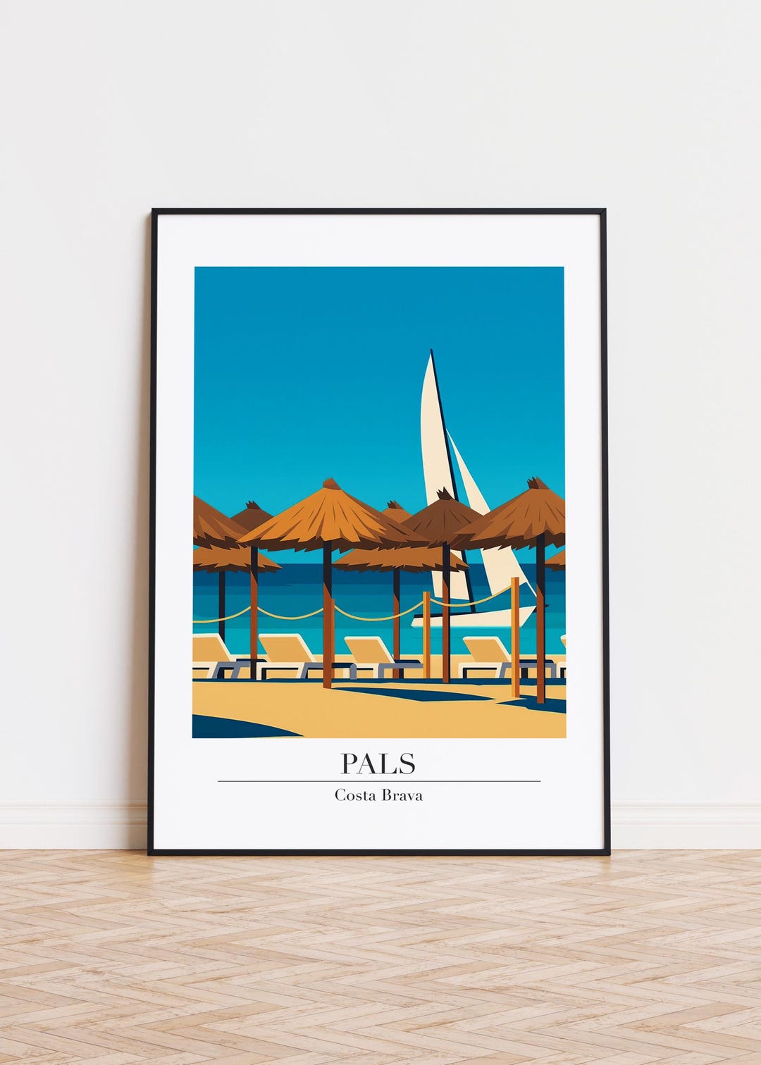 Pals Spain Poster: Semi-gloss City Illustration - Etsy