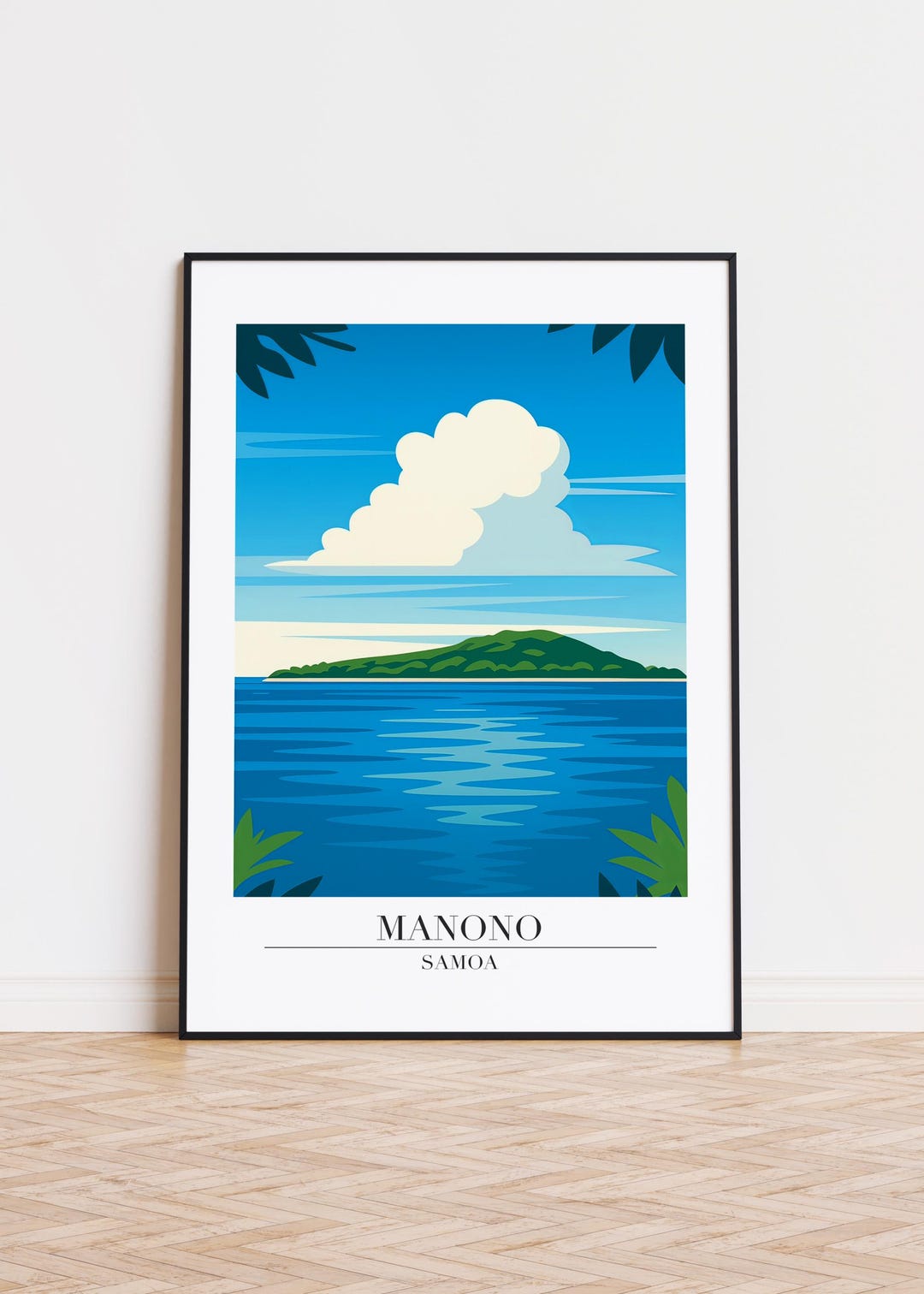 Manono Samoa Poster: City Illustration Art Print - Etsy