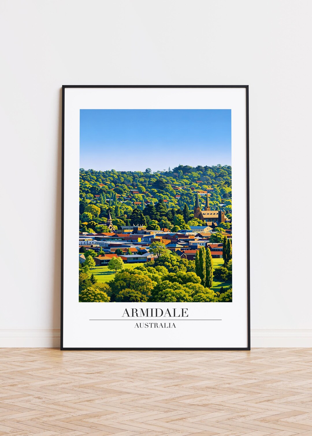 Armidale Print : Modern Travel Poster Style Armidale Poster Australia ...